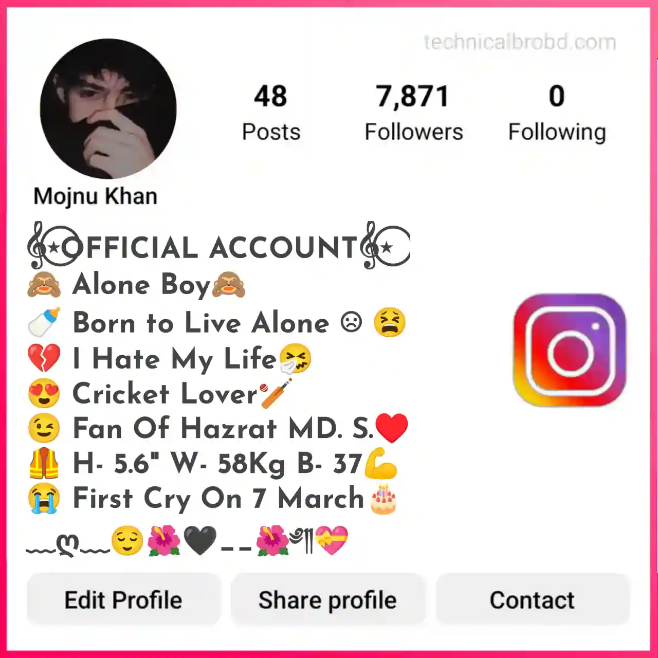 299+ BEST Alone Bio For Instagram 2025 (Attitude & Stylish) » Technical Bro BD