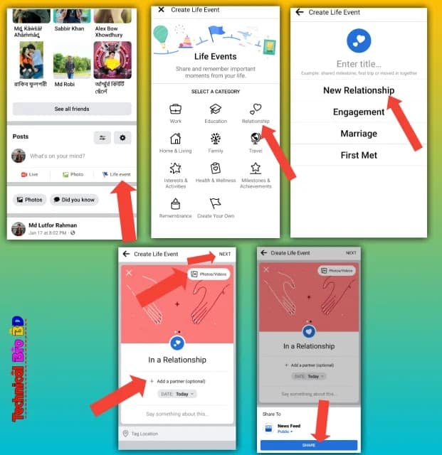 How To Post Relationship Status On Facebook News Feed And Timeline ...